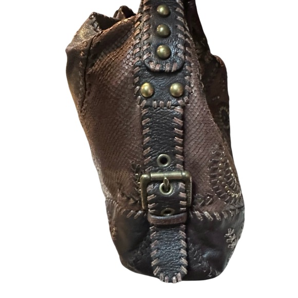 Isabella Fiore | Bags | Isabella Fiore Yvonne Python Embossed Studded ...